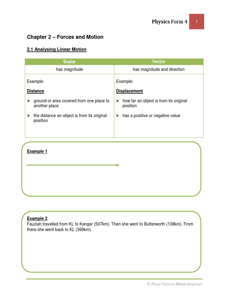 Chapter 2 - Forces and Motion | PDF | Collision | Inertia