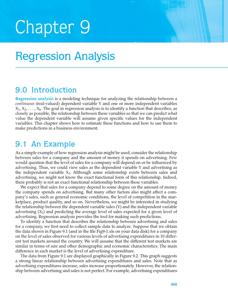 Chapter 009 | PDF | Errors And Residuals | Regression Analysis