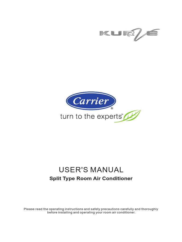User'S Manual: Split Type Room Air Conditioner | PDF | Air Conditioning ...