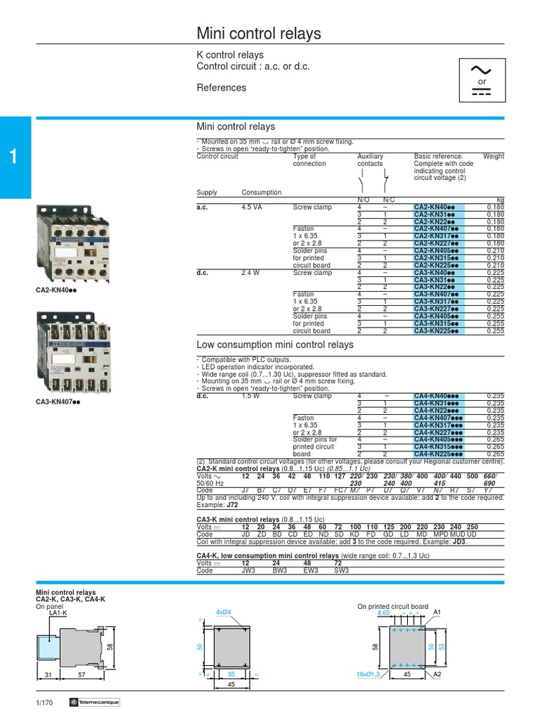 CA2KN31B7 Schneider Electric Datasheet 12115851 PDF | PDF