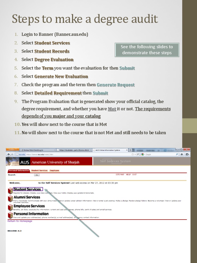 Steps To Make A Degree Audit | PDF