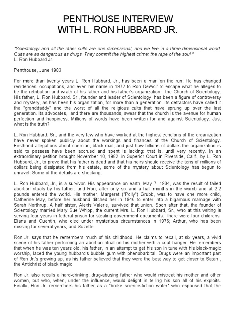 Penthouse Interview | Download Free PDF | Ufo Religions