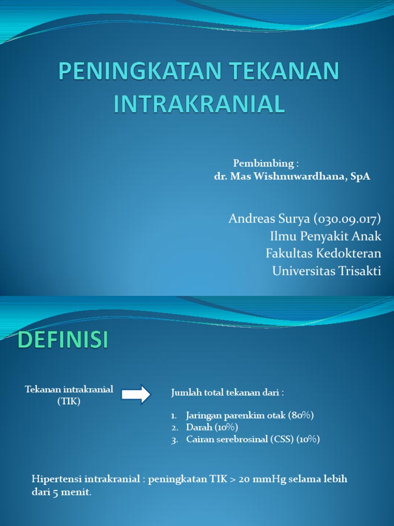Peningkatan Tekanan Intrakranial | PDF