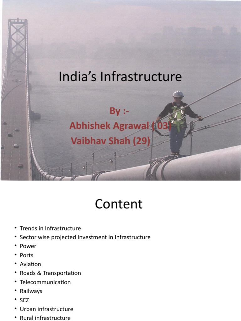 India's Infrastructure | PDF | Infrastructure | Government Budget Balance