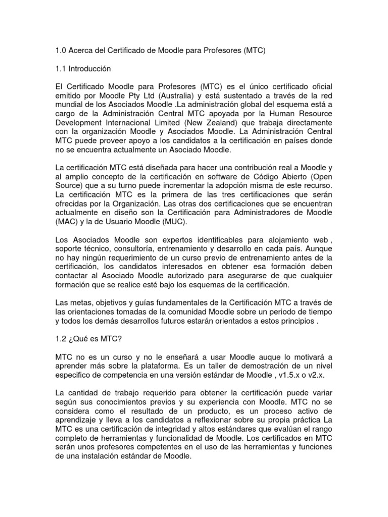 MTC v1.5 Candidate Guide SPANISH | PDF