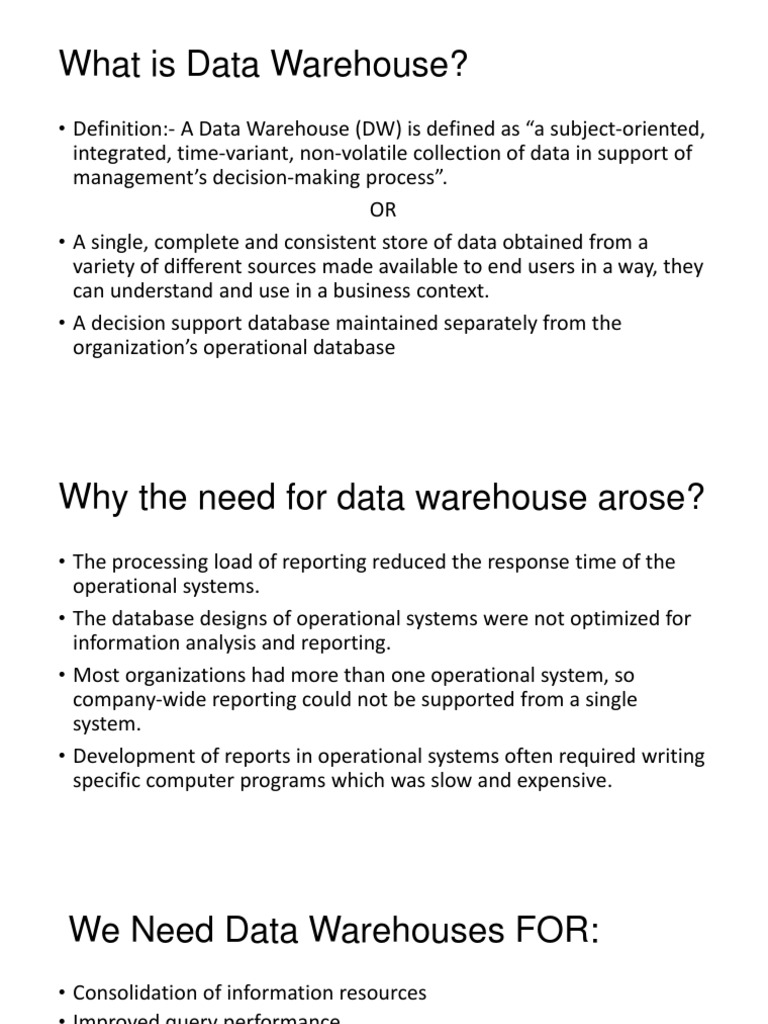Data Warehouse - Final | PDF | Data Warehouse | Databases