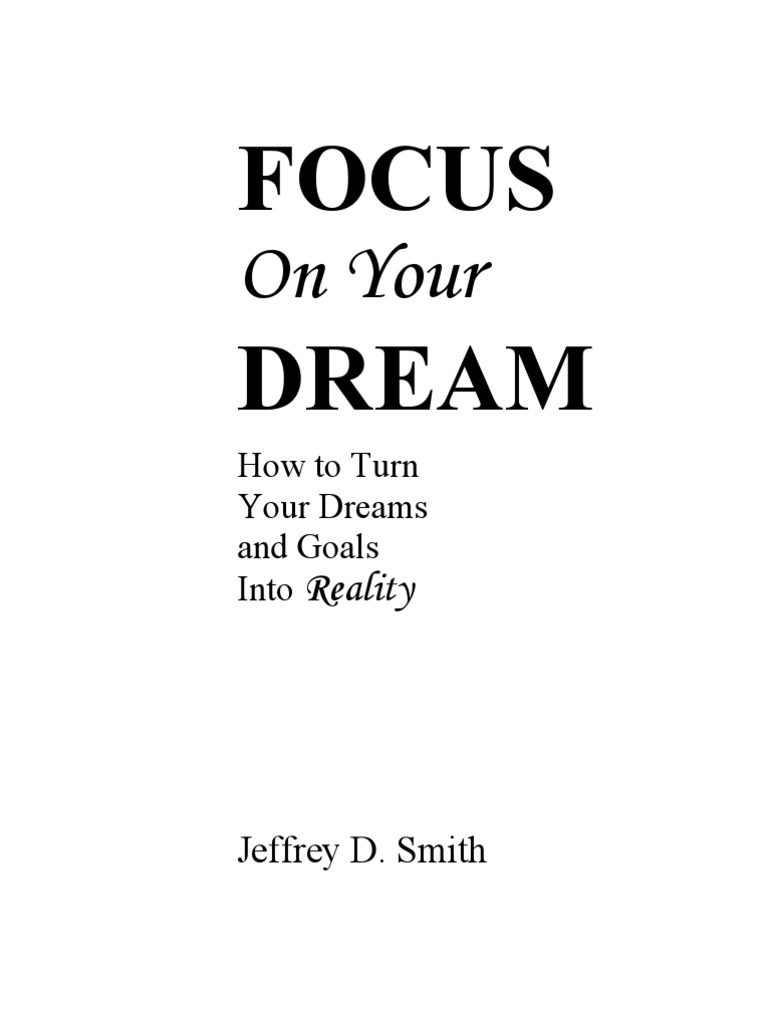 Focus On Your Dream Pdf