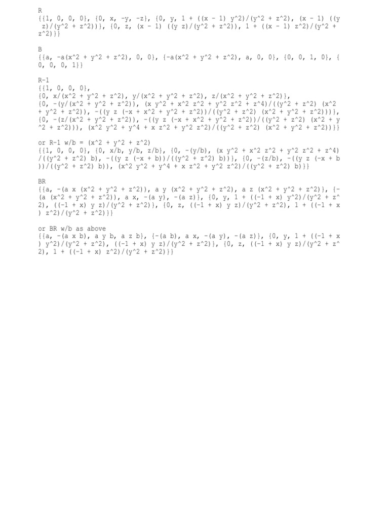 Rotation and Boost Matrices For The Lorentz Transformation | PDF