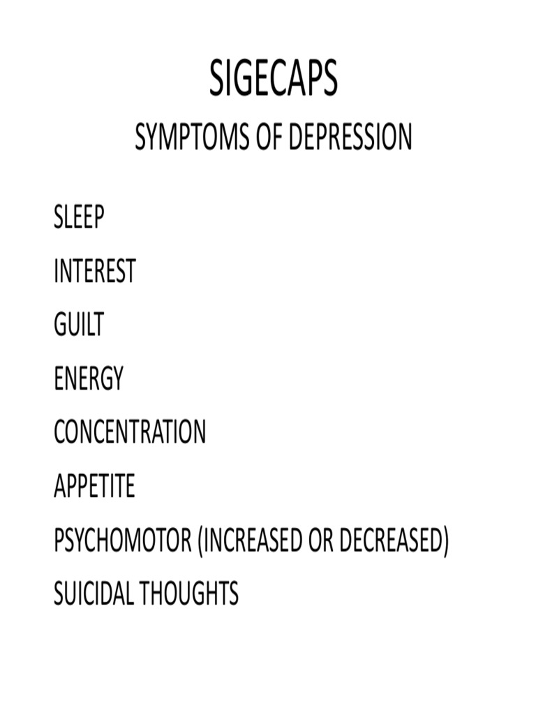 Depression Symptom Checklist | PDF