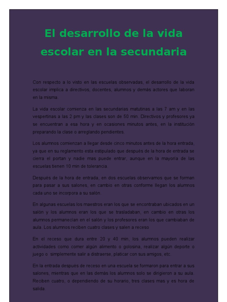 Vida De Escuela Secundaria Vida Después De La Escuela Secundaria: