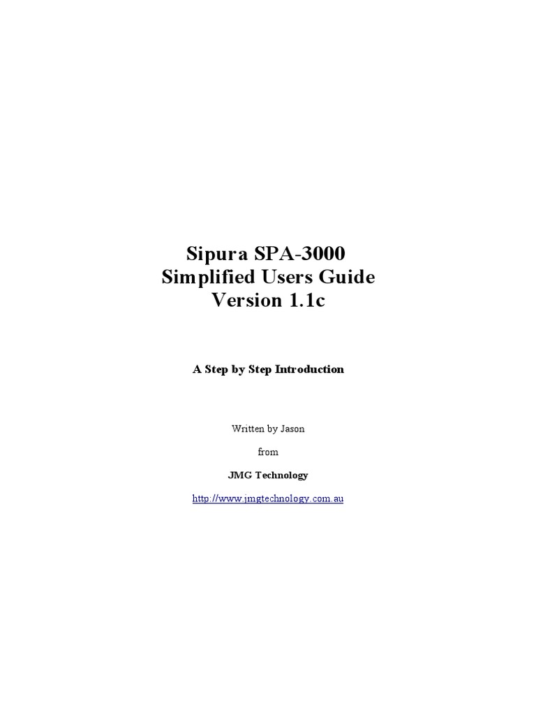 Spa 3000 Guide PDF | PDF