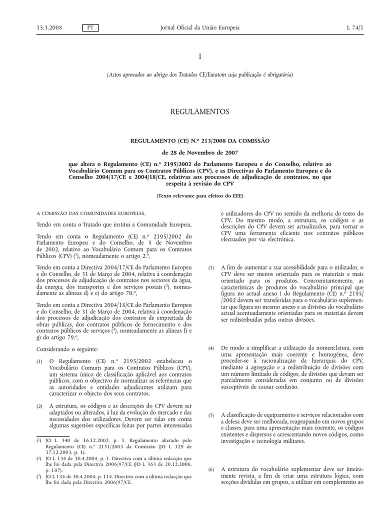 Códigos CPV PDF | PDF