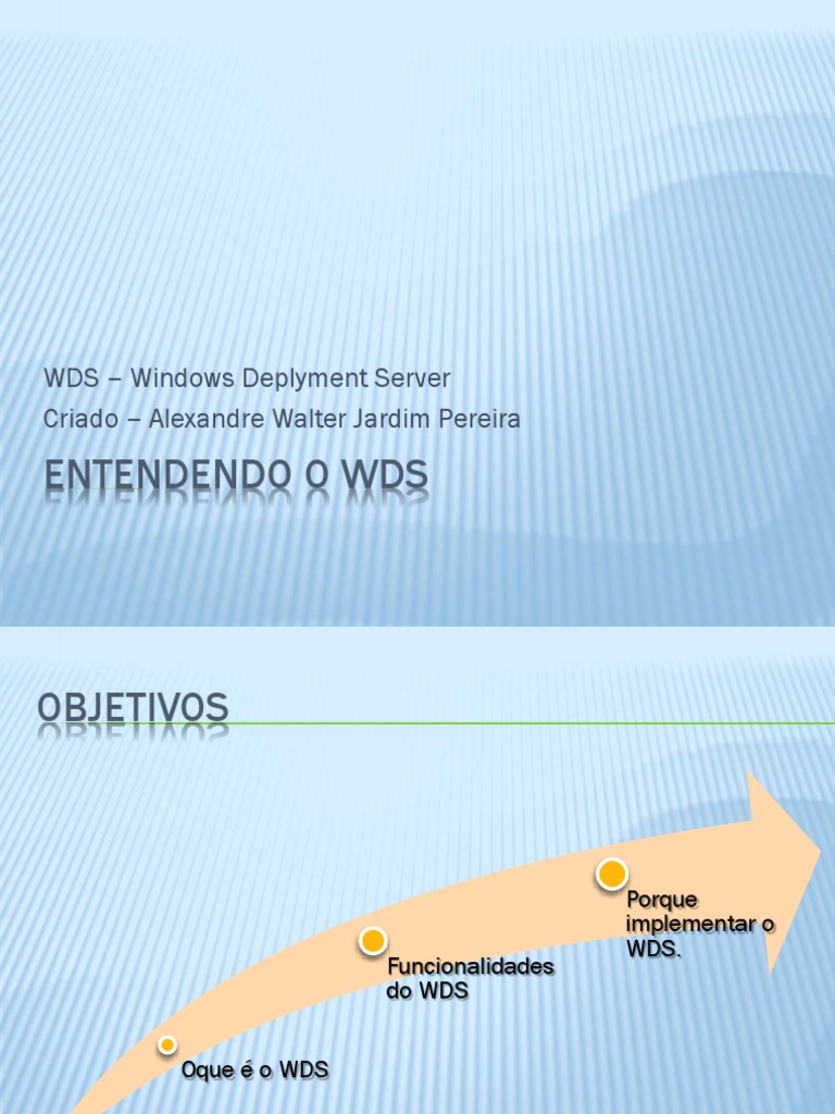 Entendendo o WDS | PDF | Servidor (informática) | Modelo cliente – Servidor