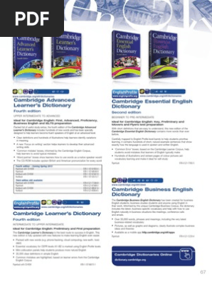 Cambridge Dictionary 4th