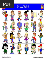 Printable Guess Who Character Sheets | PDF | Printer (Computing ...