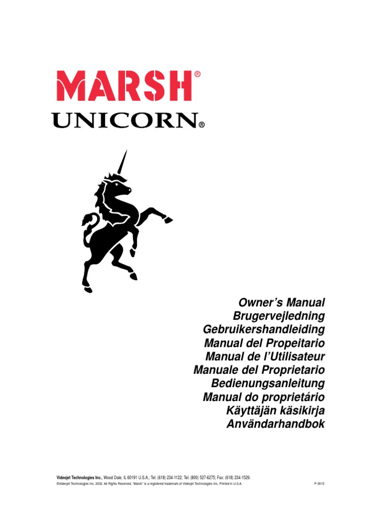 Marsh Unicorn, Manual Del Propietario | PDF | Text | Ibm Pc Compatibles