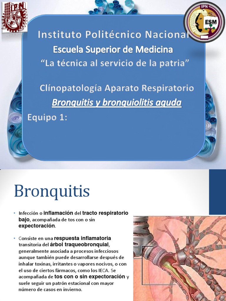 Bronquitis y Bronquiolitis Aguda | Tos | Neumonía