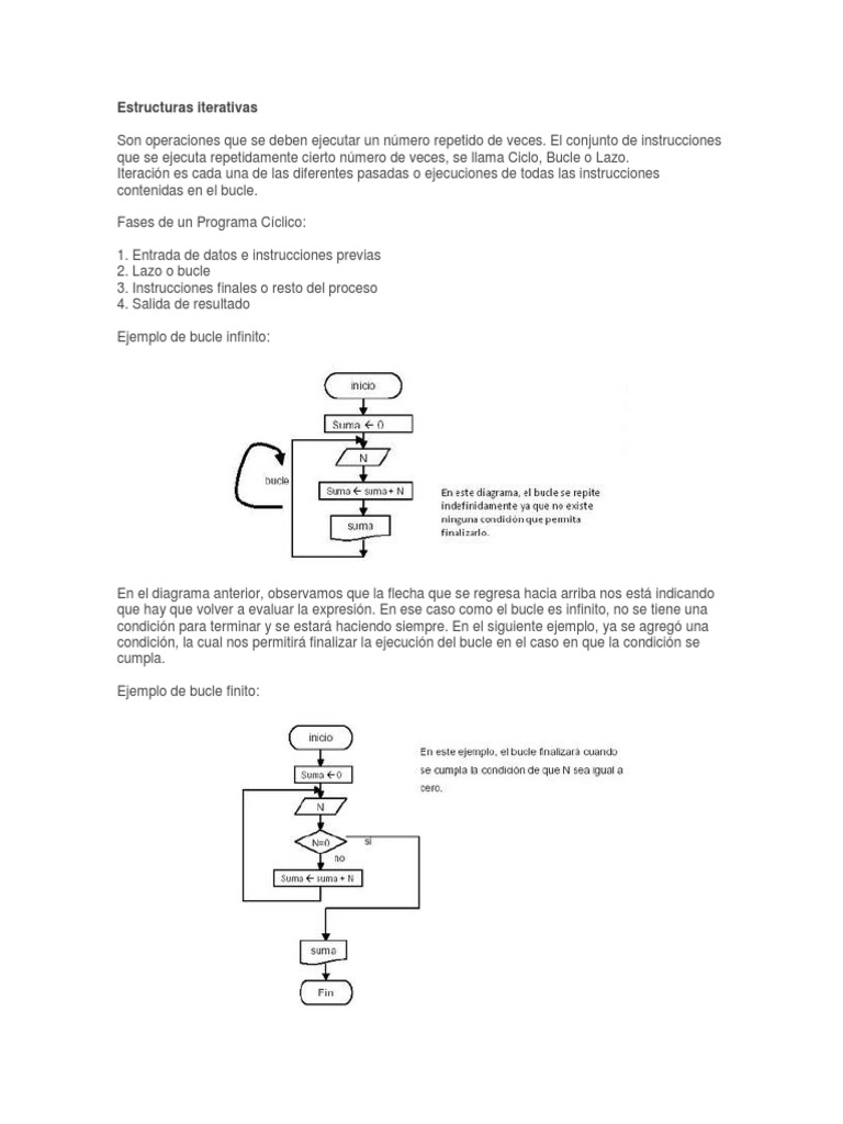 Estructuras Iterativas | PDF | Programa de computadora | Programación