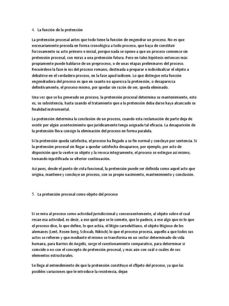 La Función de La Pretensión | PDF | Ley procesal | Derecho penal