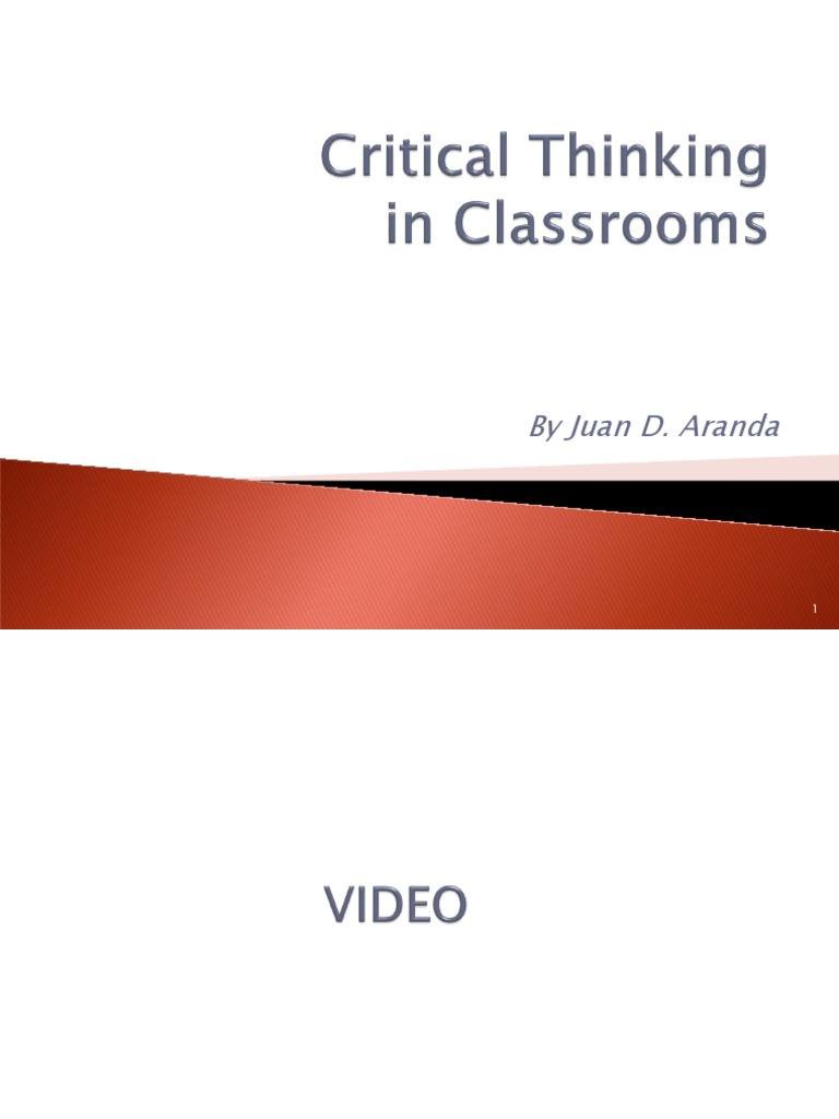 Critical Thinking Project | PDF | Critical Thinking | Thought