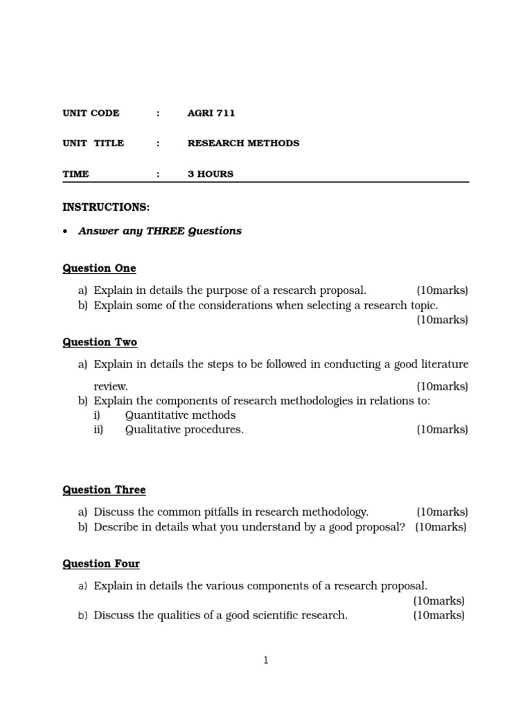 Instructions:: Answer Any THREE Questions | PDF