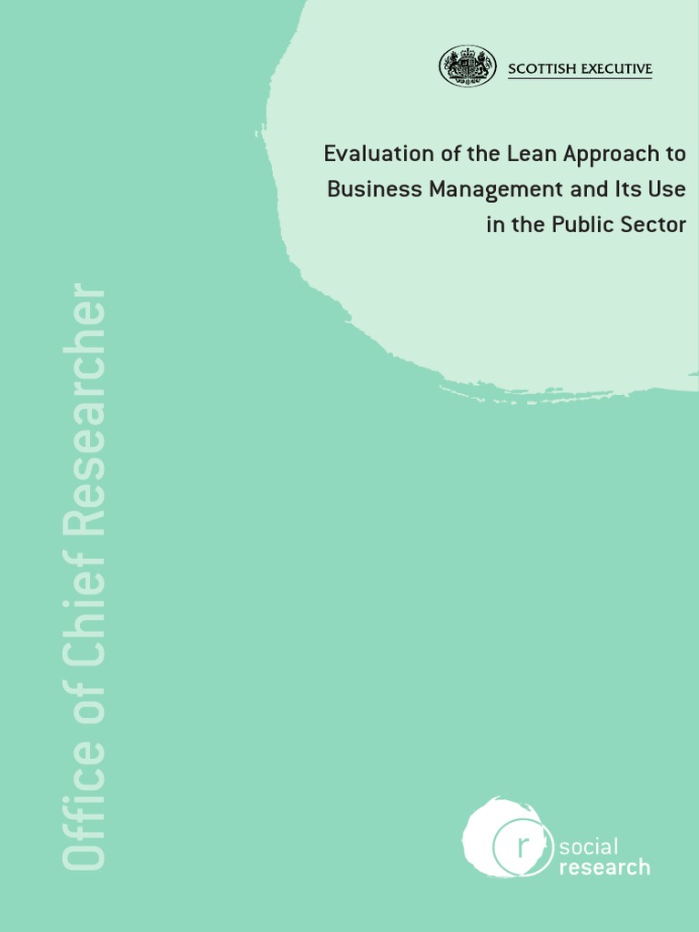 Evaluation If The Lean Approach To Business Management and Its Use in ...