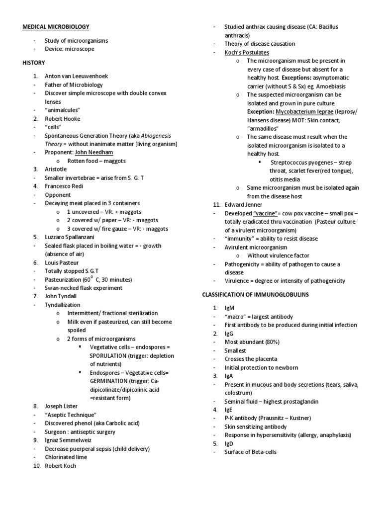 Microbiology Reviewer | PDF | Immunity (Medical) | Microbiology