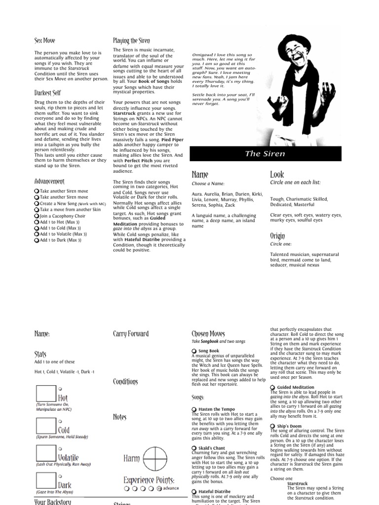 Siren | PDF | Role Playing Games | Leisure