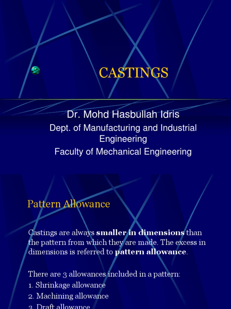 2casting Pattern | PDF | Casting (Metalworking) | Crafts