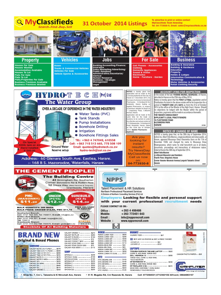 31 October 2014 | PDF | Probate | Advertising