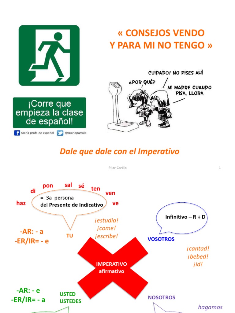 Imperativo Afirmativo Y Negativo Pdf