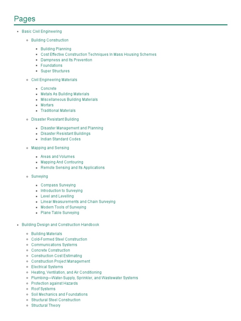 A Comprehensive Guide to Civil Engineering: Covering Topics in ...