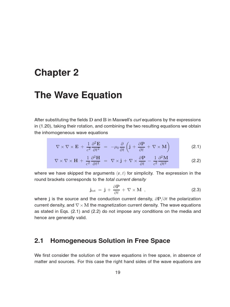 Wave Equation | PDF | Waves | Polarization (Waves)