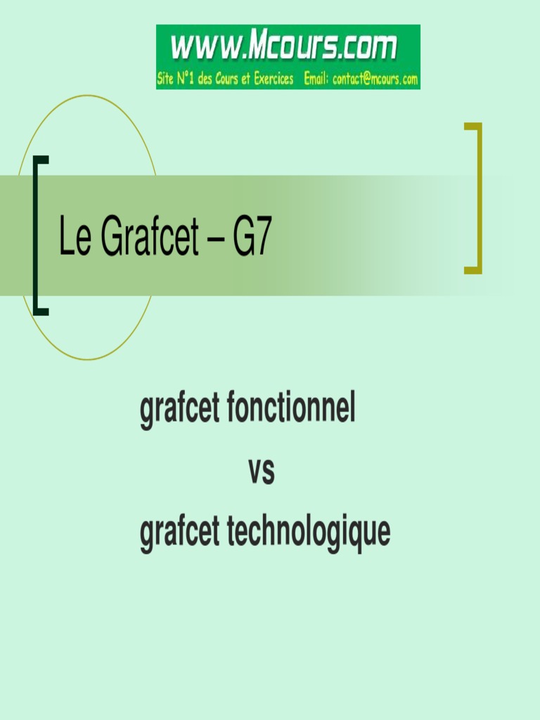 Le Grafcet G7 | Descargar gratis PDF | Automate programmable industriel ...
