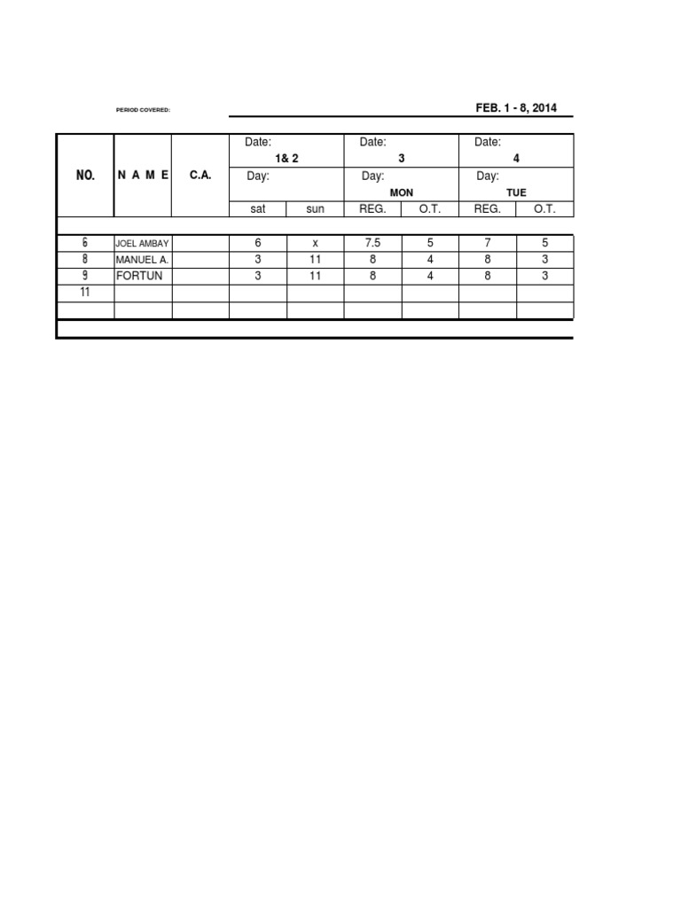 Weekly Construction Payroll | PDF | Home & Garden | Science & Mathematics