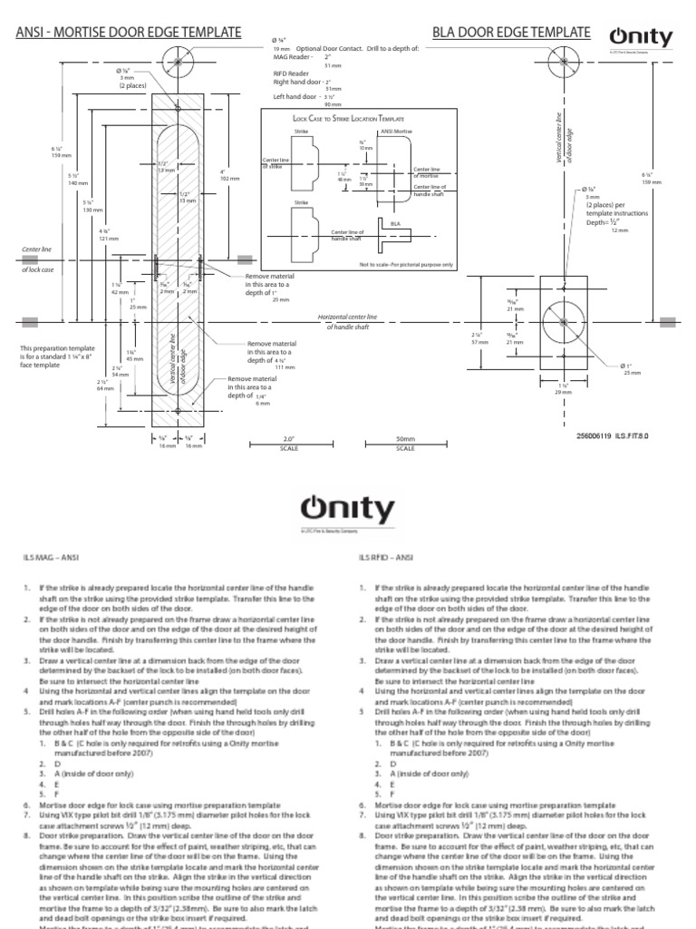 Ils Rfid Ansi Template | Download Free PDF | Door | Drill