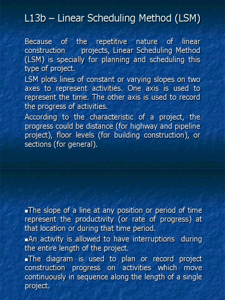 L13b - Linear Scheduling Method (LSM) 1 | PDF | Teaching Mathematics ...
