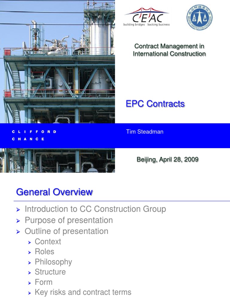 03 Epc Contract Management | PDF | Public–Private Partnership | Project ...