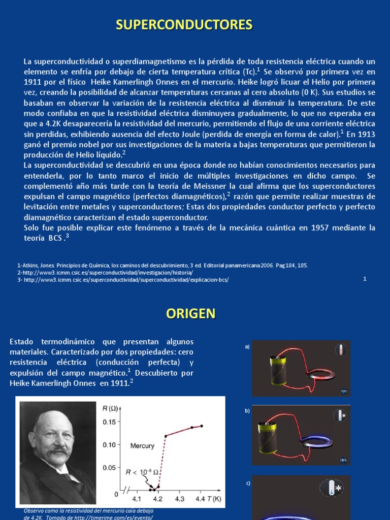 SUPERCONDUCTORES | PDF | Superconductividad | Naturaleza