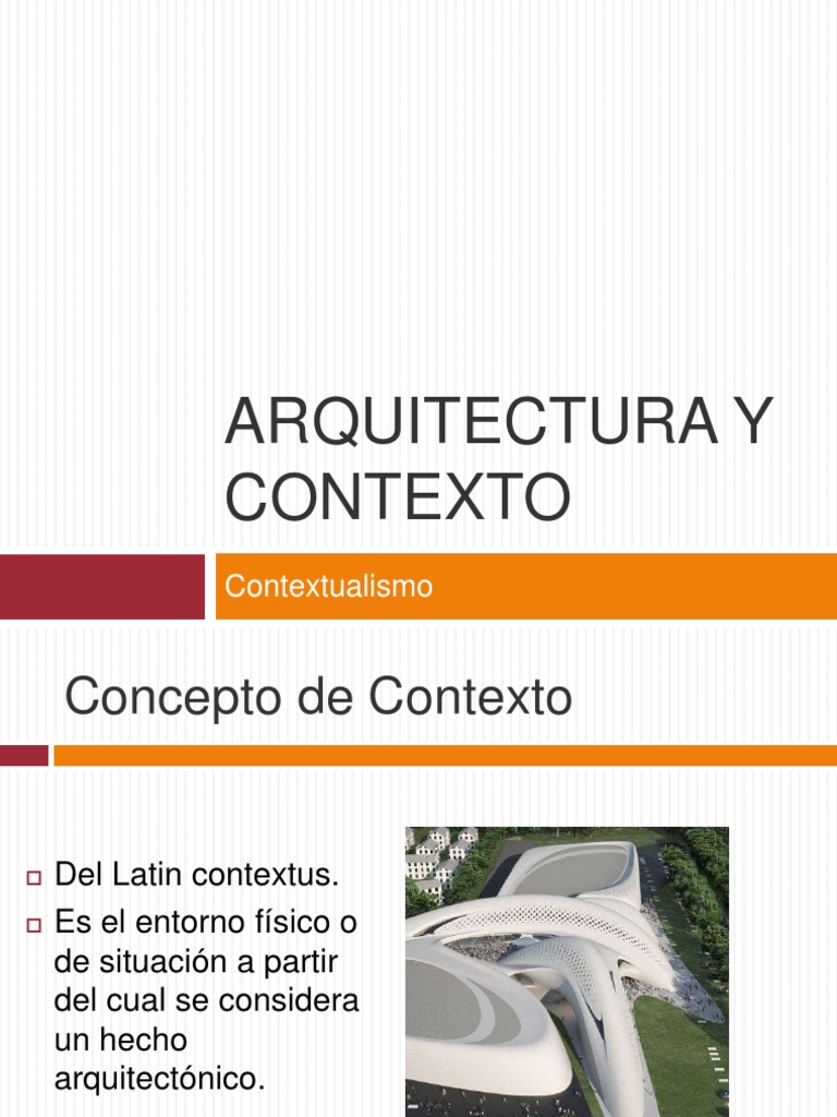 Arquitectura y Contexto Urbano | PDF | Science | Ciencia (general)
