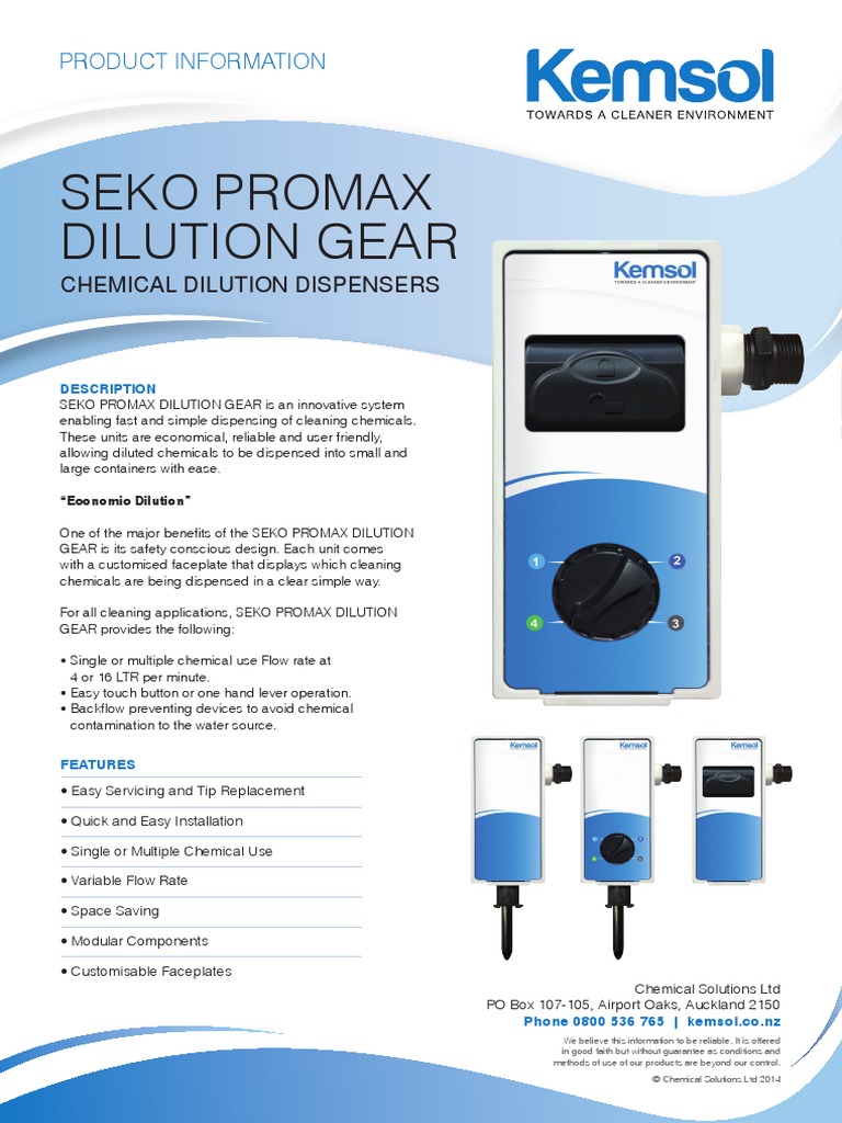 Seko Promax Dilution Gear | Technology | Mechanical Engineering