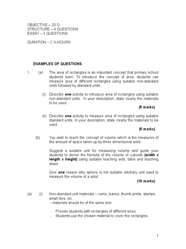 Soalan Contoh Exam | PDF | Volume | Sphere