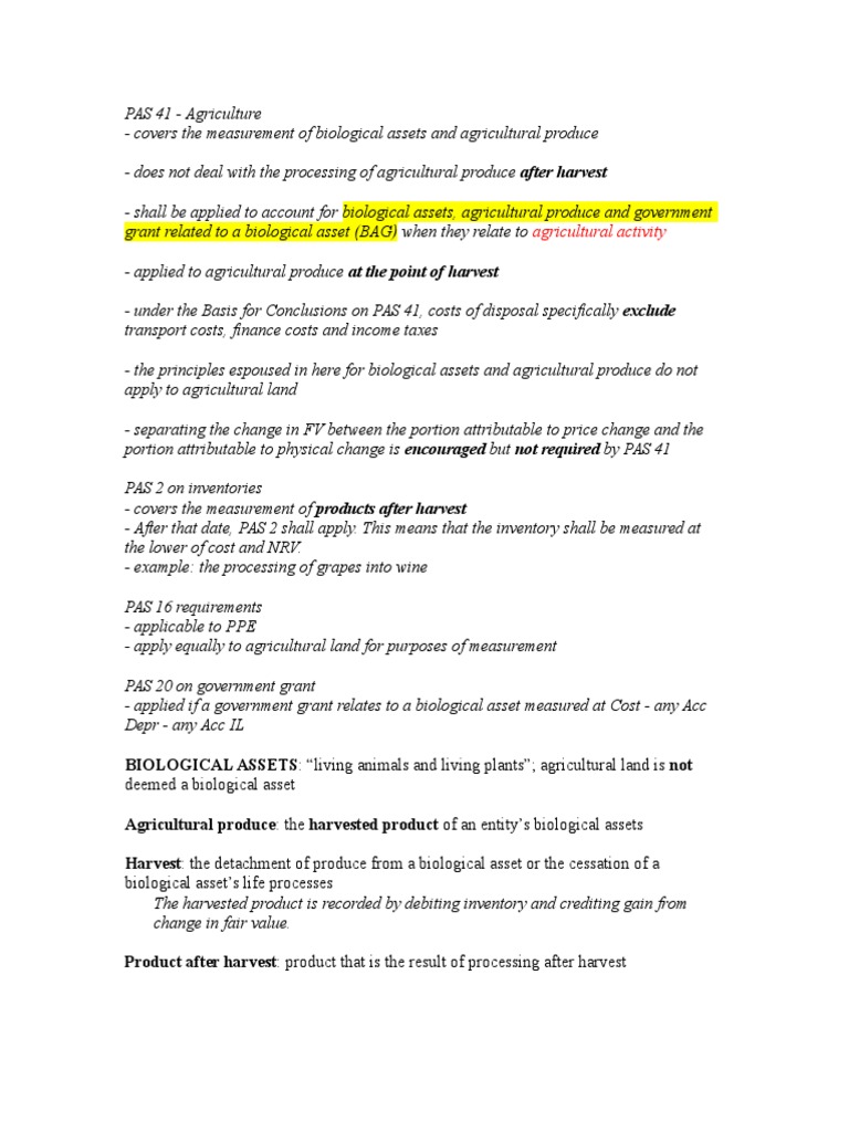 Biological Assets | Download Free PDF | Fair Value | Agriculture