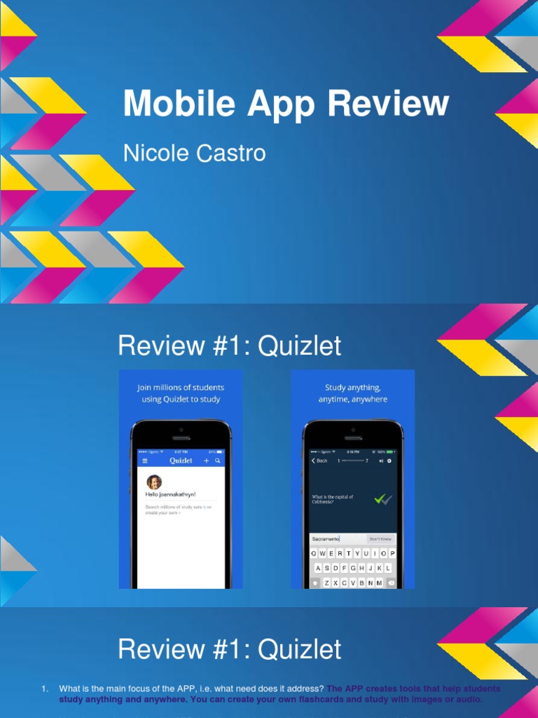 Quizlet and SpellingCity App Reviews | PDF | Mobile App | Computing