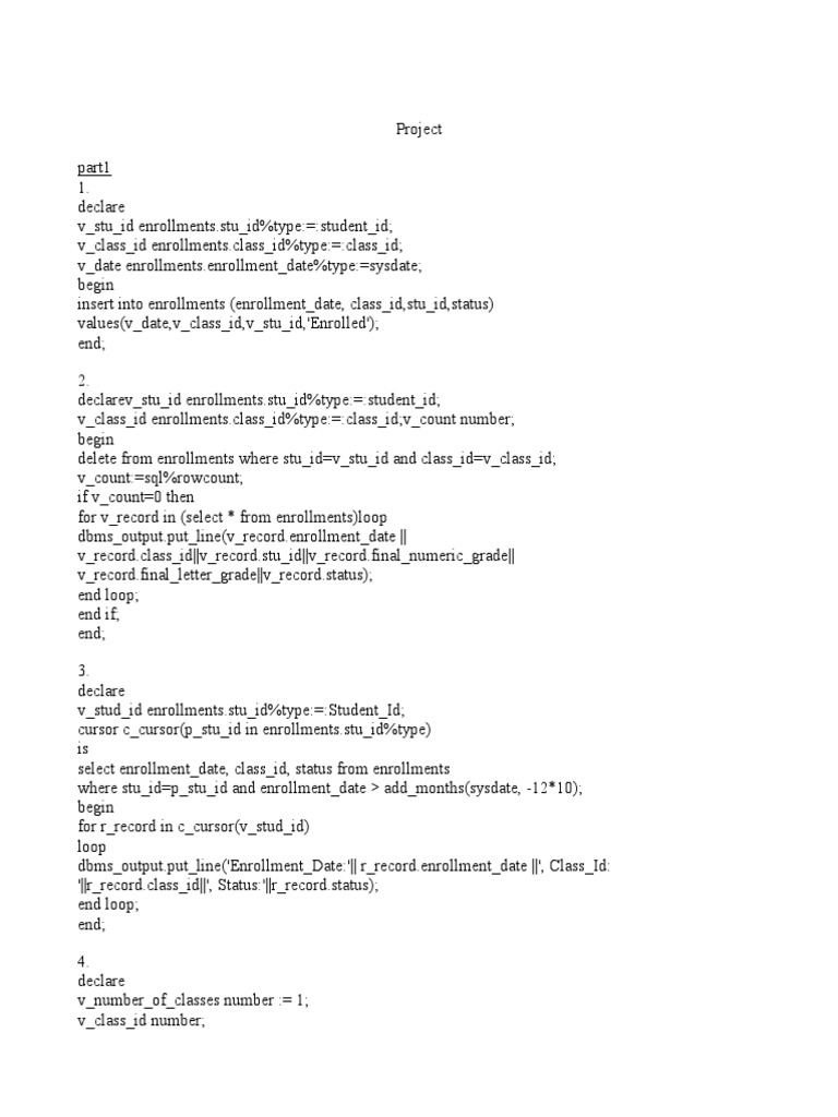 Project | PDF | Sql | Databases