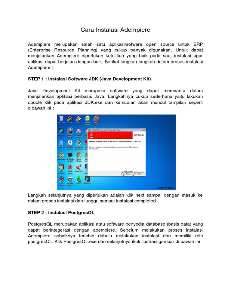 Cara Instalasi Adempiere | PDF