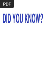 50 Interesting Facts | PDF