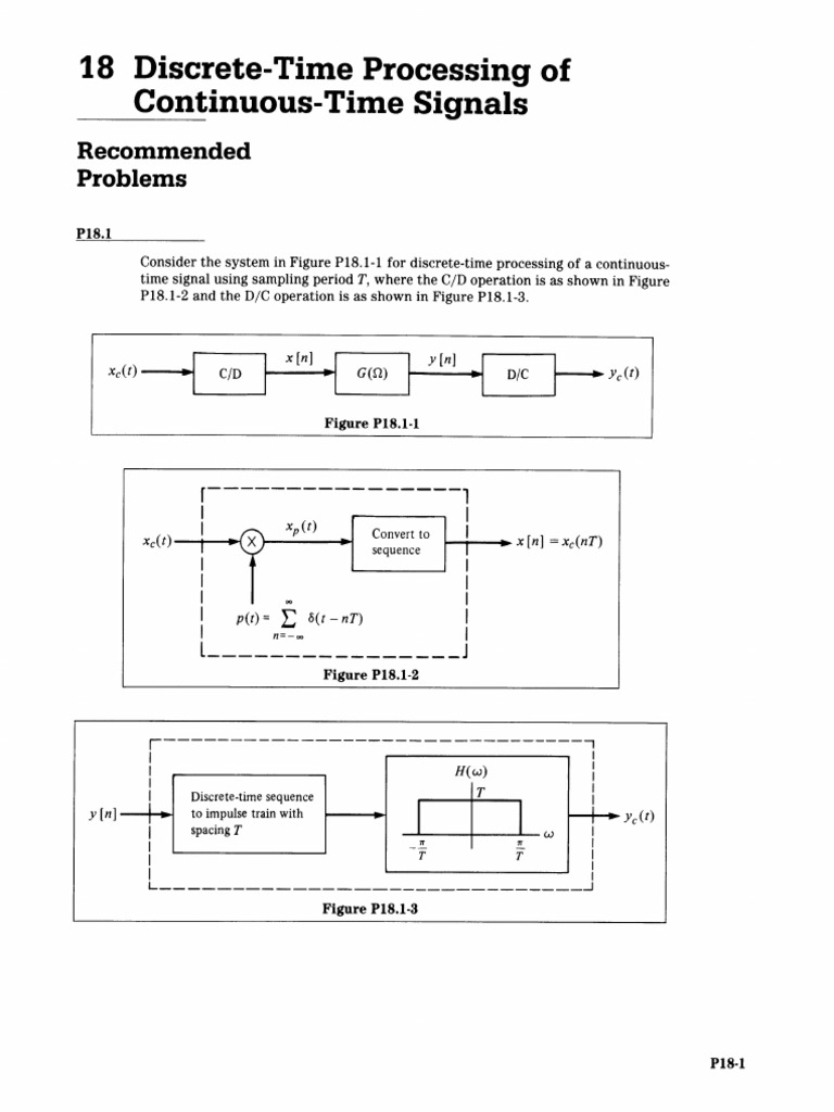 18-Discrete-Time Processing of Continuous-Time Signals | PDF | Sampling ...