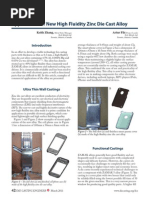 Zamak 5 Data Sheet | PDF | Strength Of Materials | Alloy