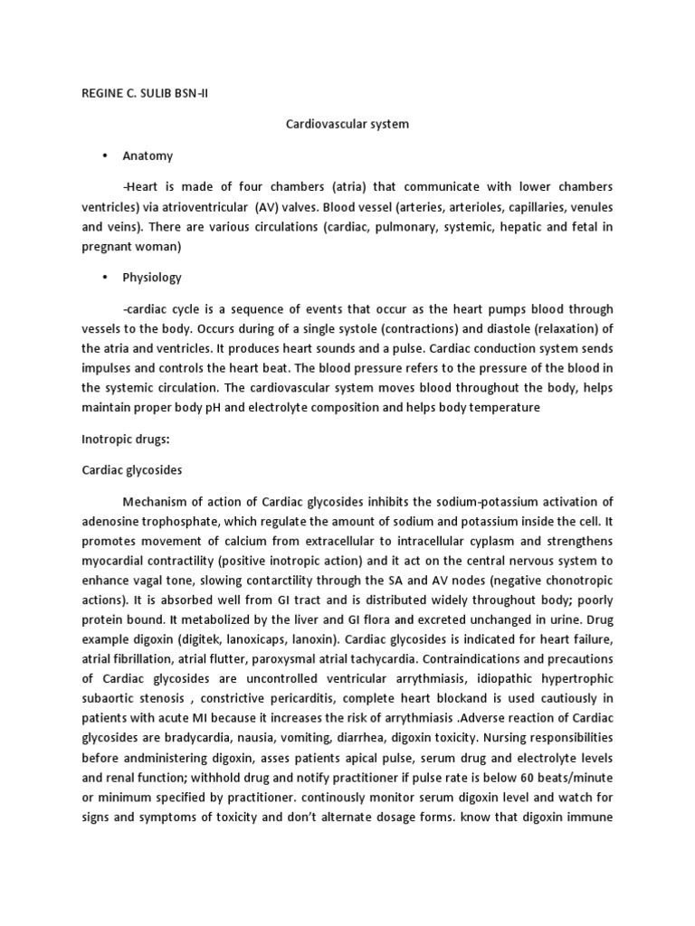 Cardiovascular System | PDF | Heart | Circulatory System